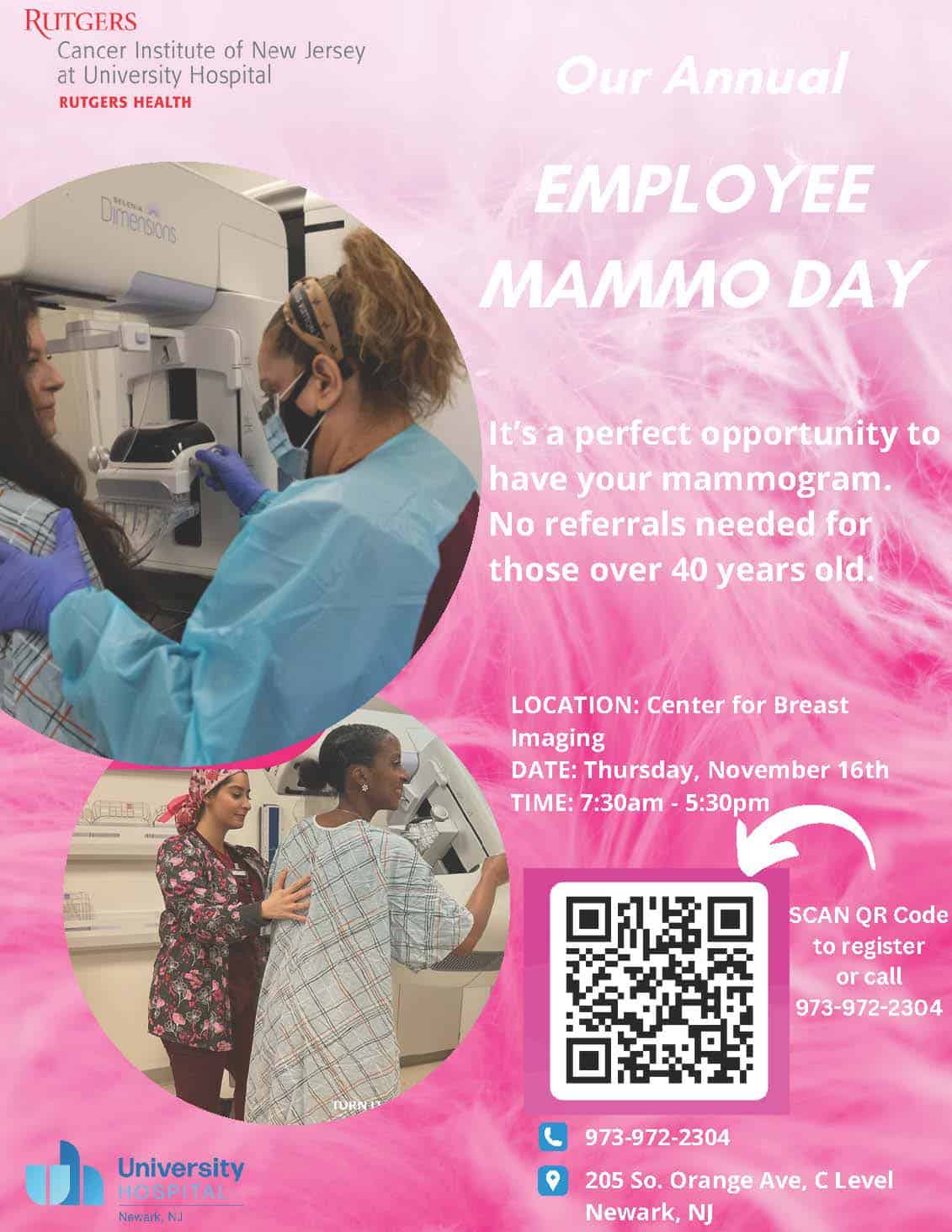 Employee Mammo Day - University Hospital